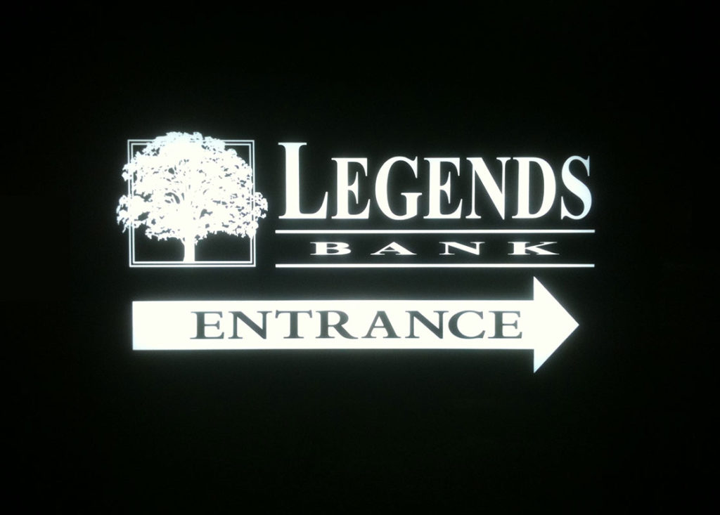 Legends (LED directional) - Sign Dimensions